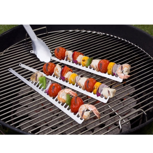 Kitchen | 4 Grill Comb Kabob Skewers Kufta Kefta Bbq Fathers Day Gift ...